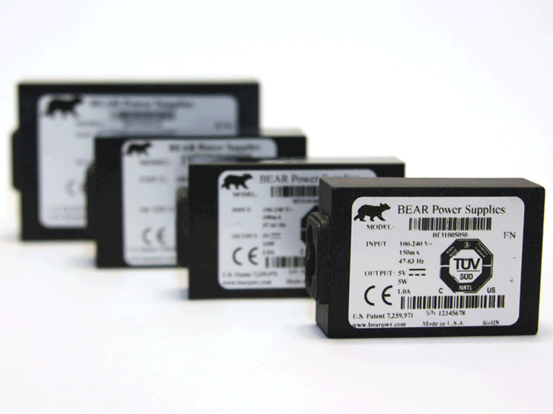 BP3 Series | 3-pin Mini-IEC Input Connector - Bear Power Supplies